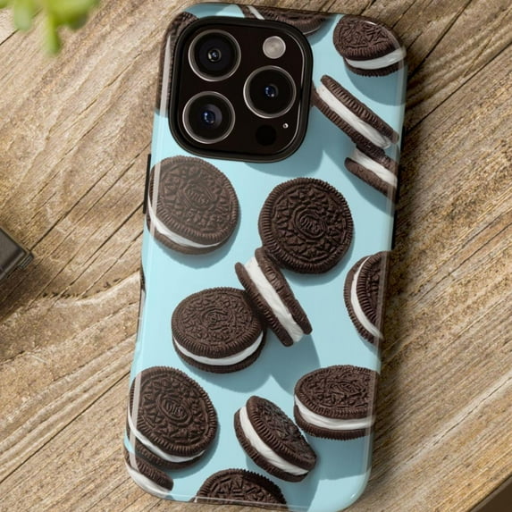 Chocolate Sandwich Cookie Cream Treat Phone Case with iPhone 17 to 11 ...