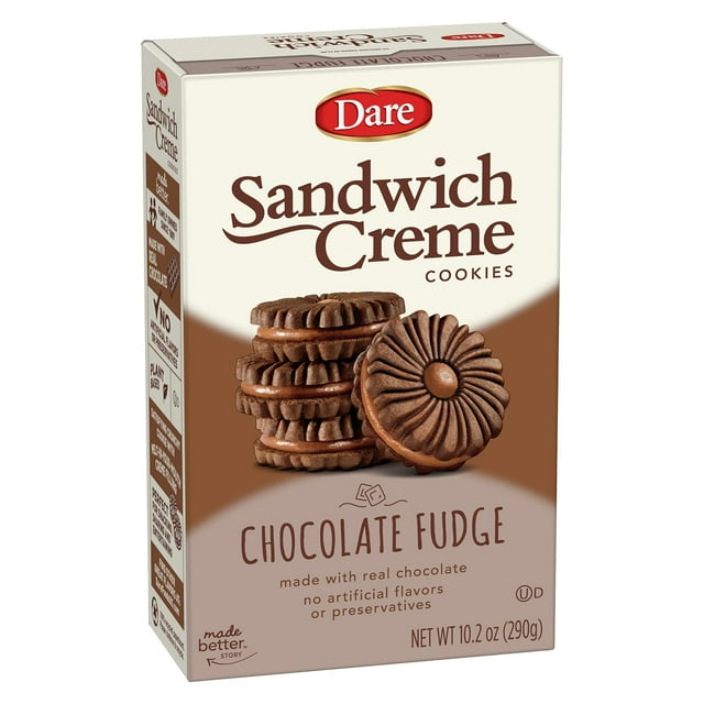 Chocolate Sandwich Crème Cookies, Plant Based, Kosher, 10.20 Ounces ...