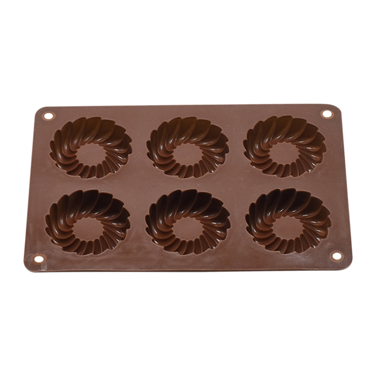 Chocolate Silicone Mold，6 Cavity Round Chocolate Baking Mould，Soap Mold ...
