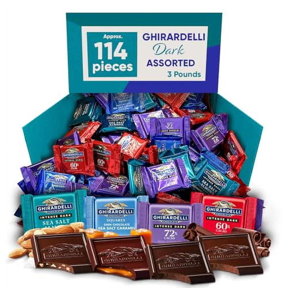 Chocolate Squares - 3 Pounds Approx 114 Pieces, Dark Chocolate Squares ...