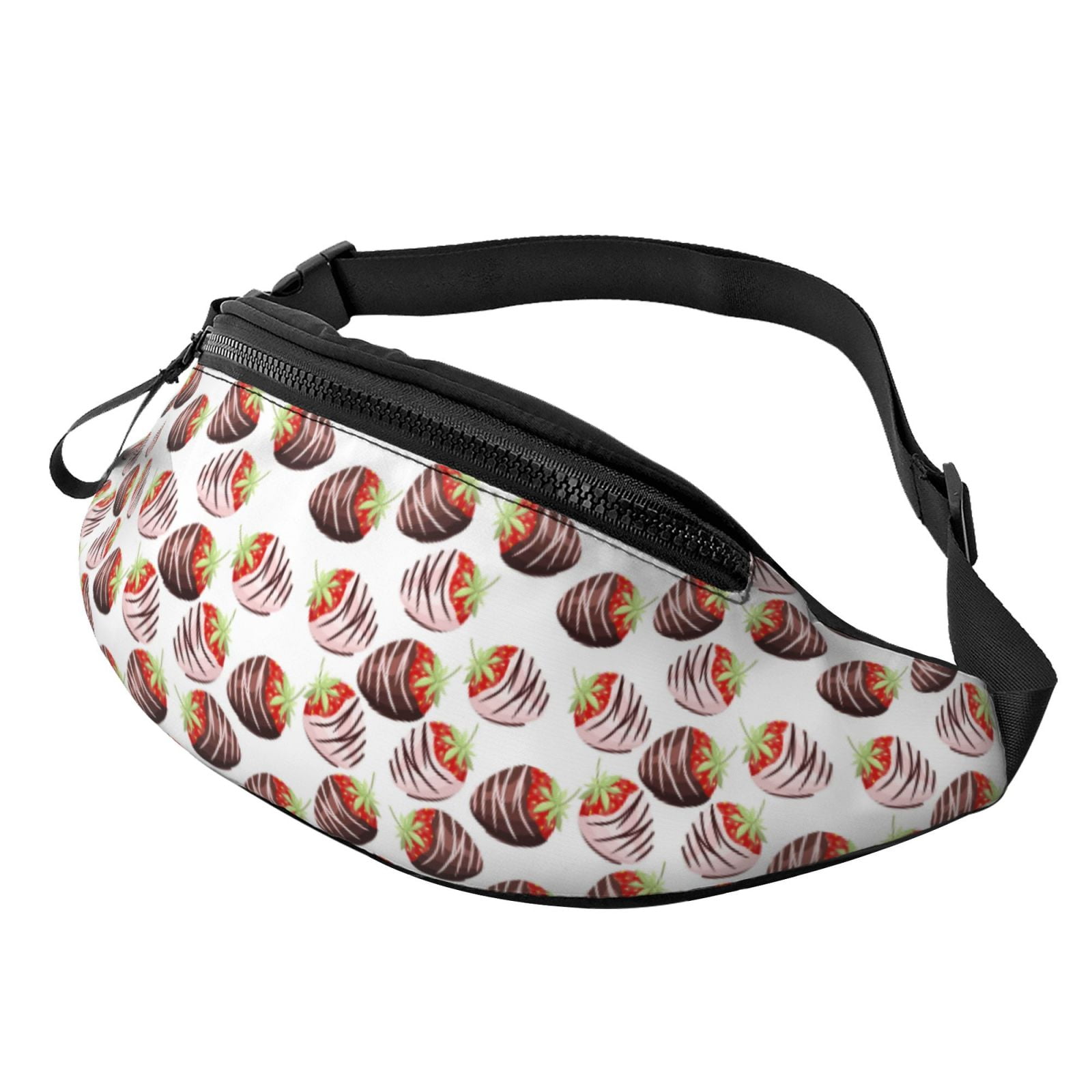 Chocolate Strawberry Print Fanny Packs Waist Bag Crossbody Bags for ...