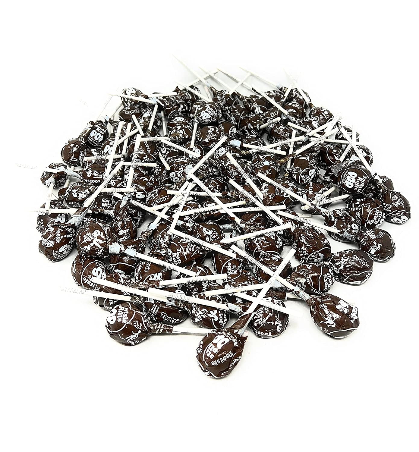 Chocolate Tootsie Pops Bulk Candy 100 Count Lollipops Suckers Variety ...