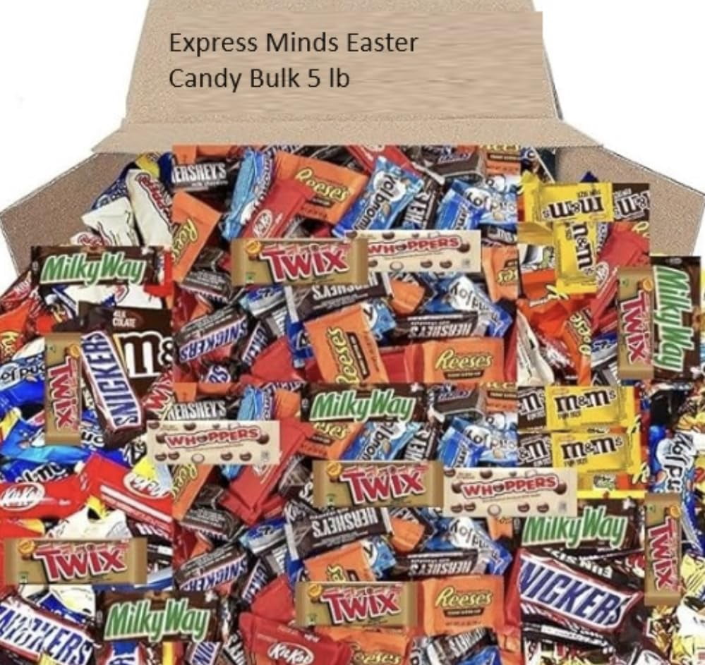 Chocolate Variety Pack - 5 Lb Box Of Fun Size Bulk Candy- Ideal For ...
