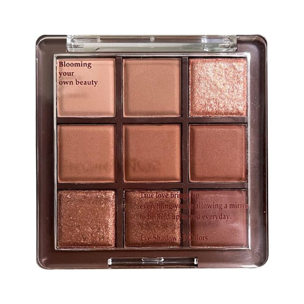 Chocolate Warm Brown Eye Shadow Nine Color Eye Shadow Color Pearl Flash ...