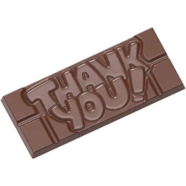 Chocolate World CW12014 Thank-You!-Tablet Polycarbonate Candy Mold with ...