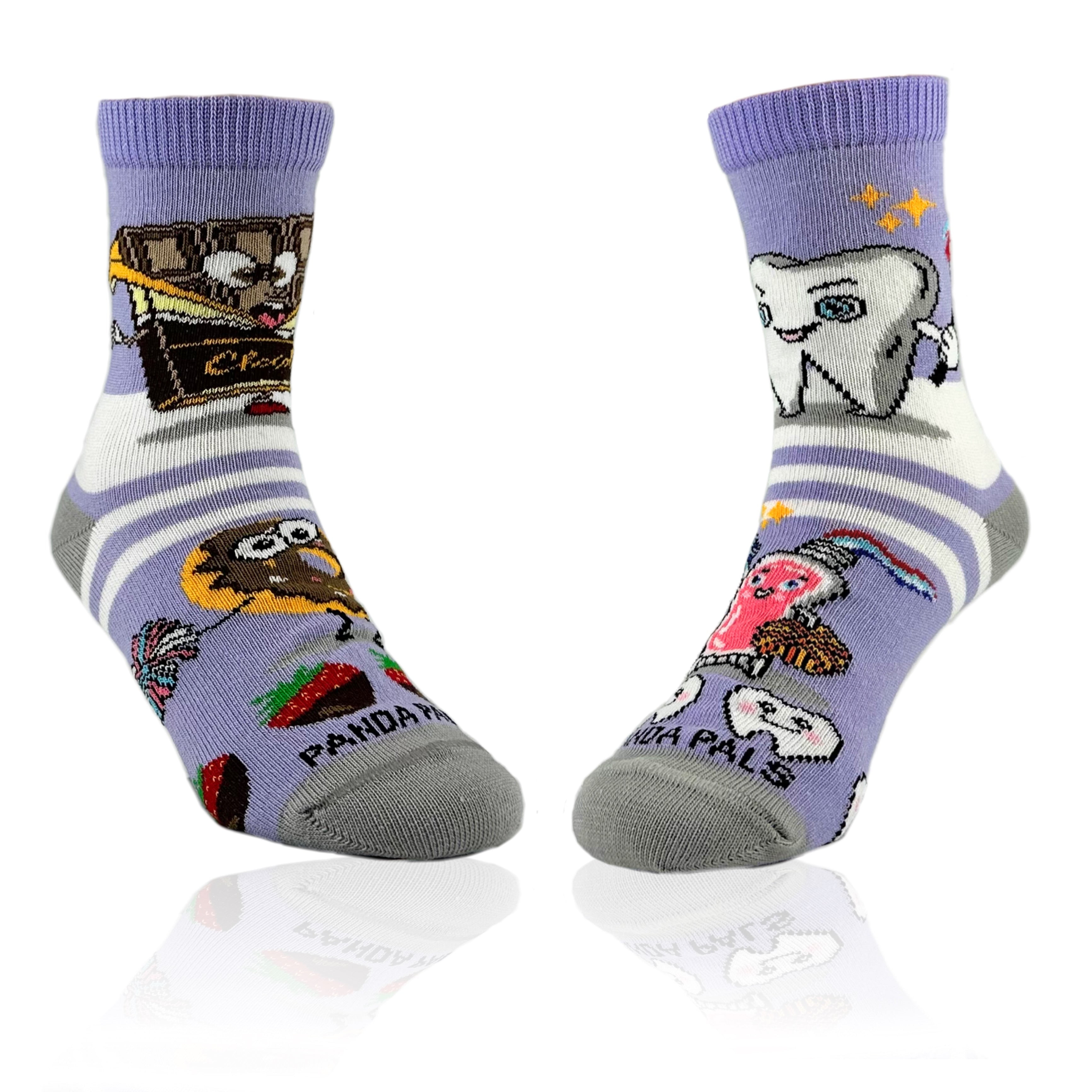 Chocolate vs Tooth Socks from the Sock Panda (Ages 3-7) Size: Medium ...