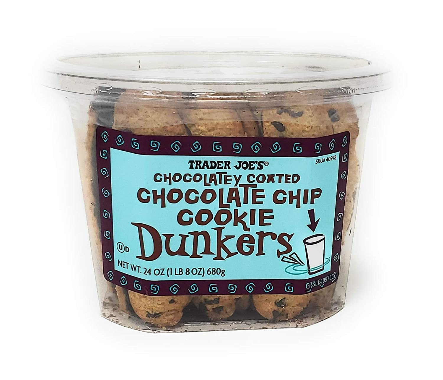 Chocolatey Coated Chocolate Chip Dunkers, 24 oz - PACK OF 2 - Walmart.com