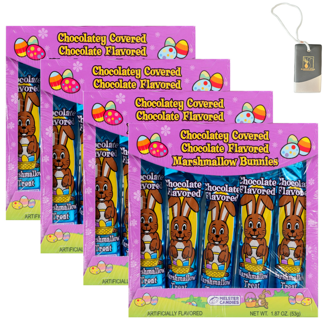Chocolatey Covered Chocolate Flavored Marshmallow Bunnies Easter Candy ...