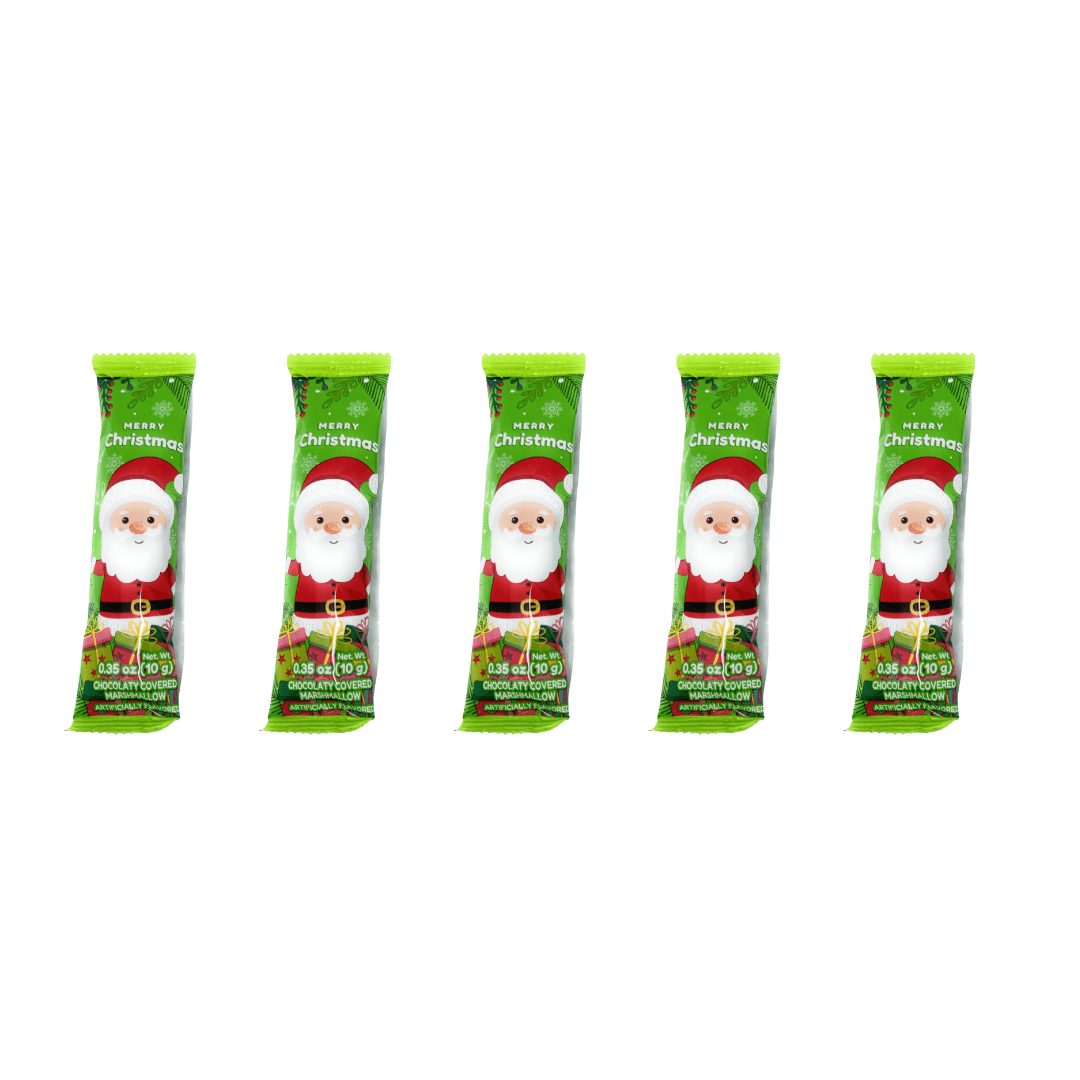Chocolatey Covered Marshmallow Santa (1Box, 5Pcs Total) Candy Chocolate ...