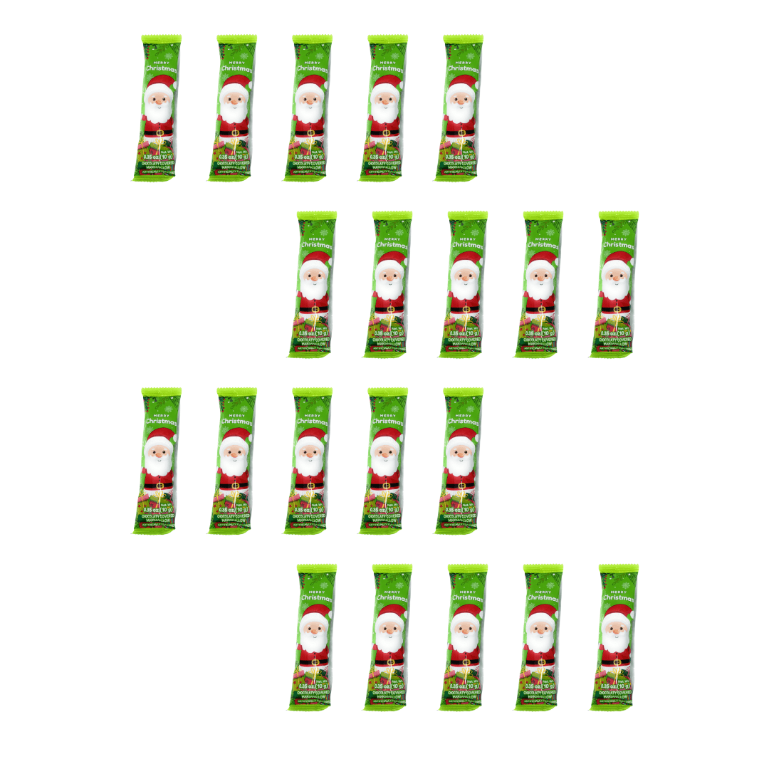 Chocolatey Covered Marshmallow Santa (4Boxes, 20Pcs Total) Candy ...