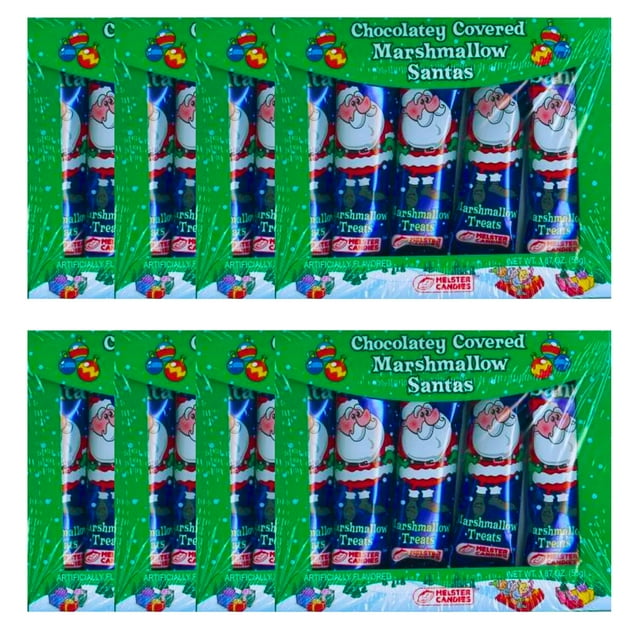 Chocolatey Covered Marshmallow Santa (8Boxes, 40Pcs Total) Candy ...
