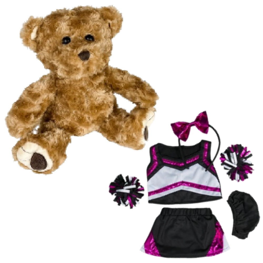 Chocolaty Furry Twist Teddy Bear Stuffed Toy in Metallic Hot Pink ...