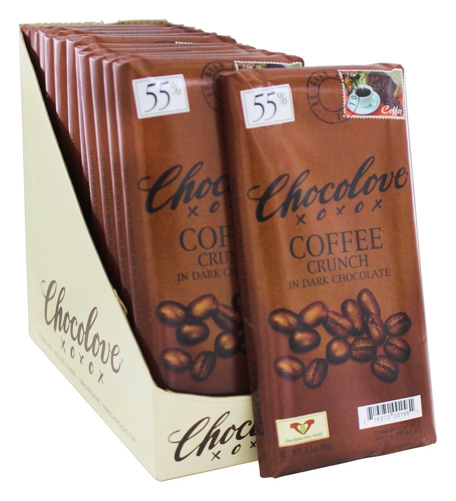 Chocolove - Dark Chocolate Bars Box Coffee Crunch - 12 Bars - Walmart.com
