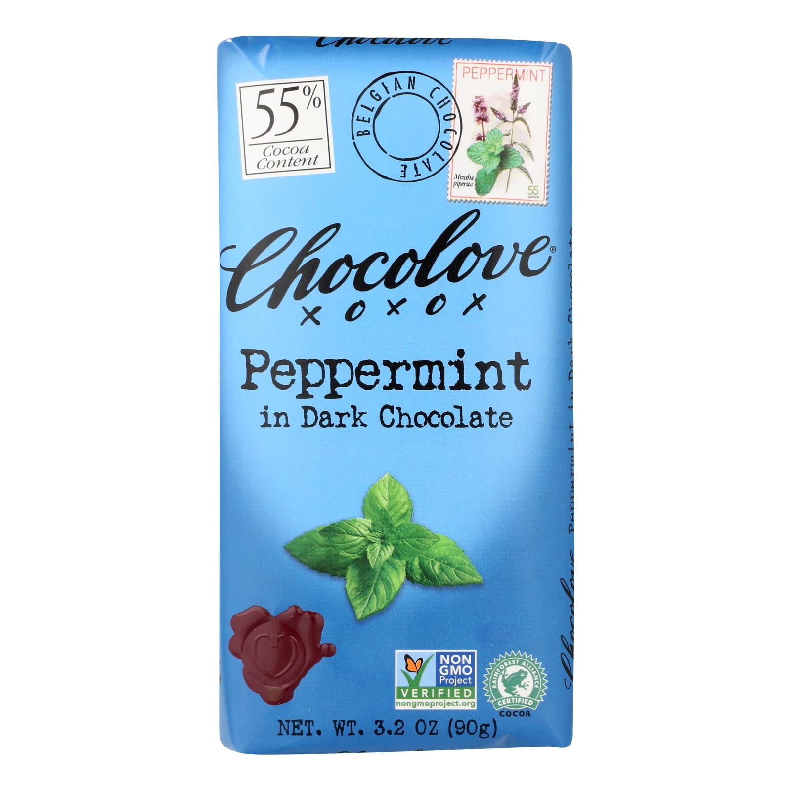 Chocolove Xoxox - Premium Chocolate Bar - Dark Chocolate - Peppermint ...