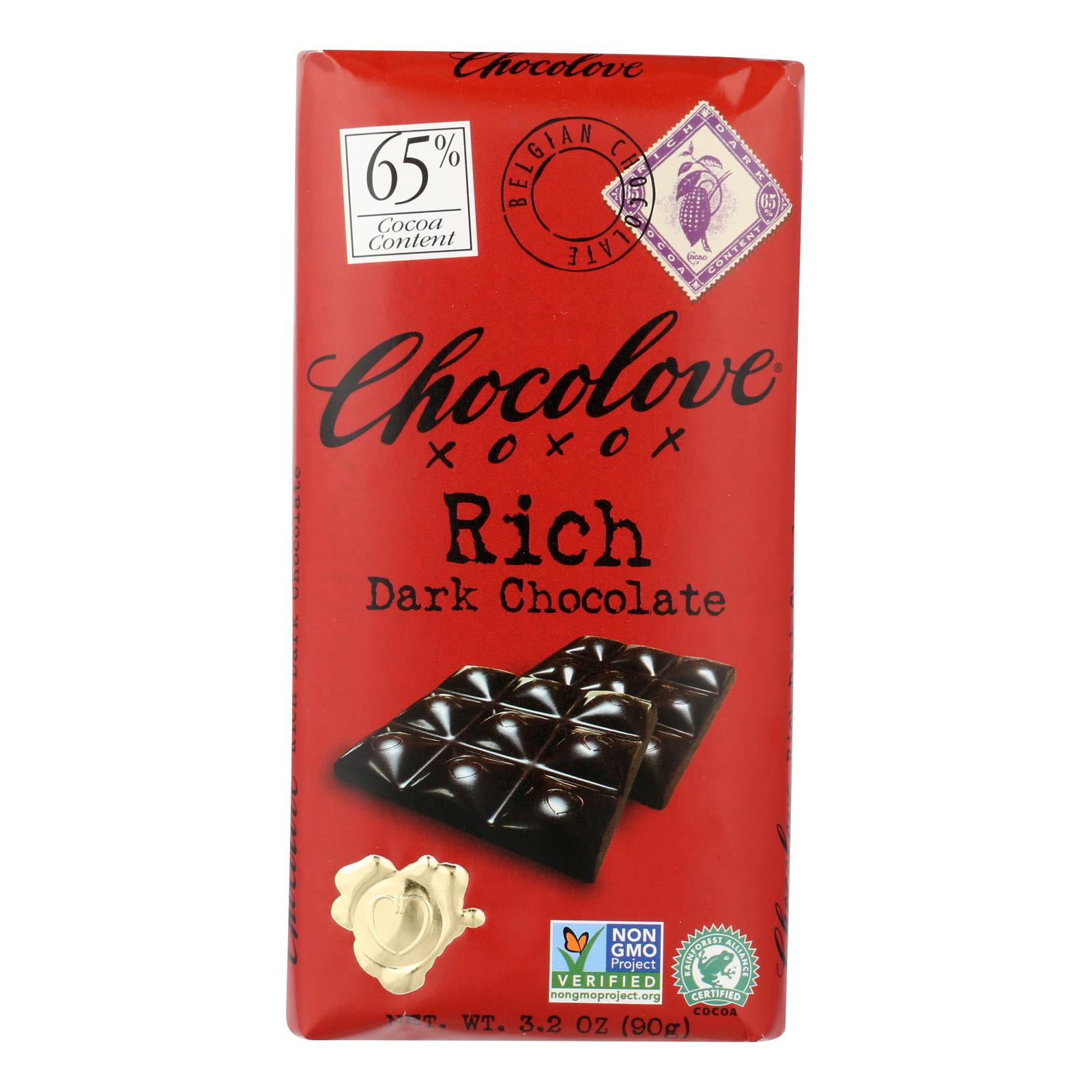 Chocolove Xoxox - Premium Chocolate Bar - Dark Chocolate - Rich - 3.2 ...