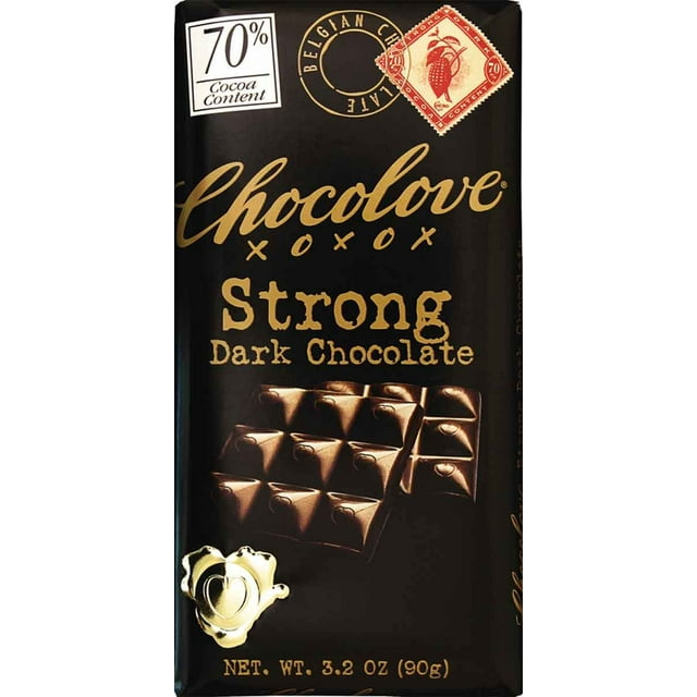 Chocolove Xoxox - Premium Chocolate Bar - Dark Chocolate - Strong - 3.2 ...