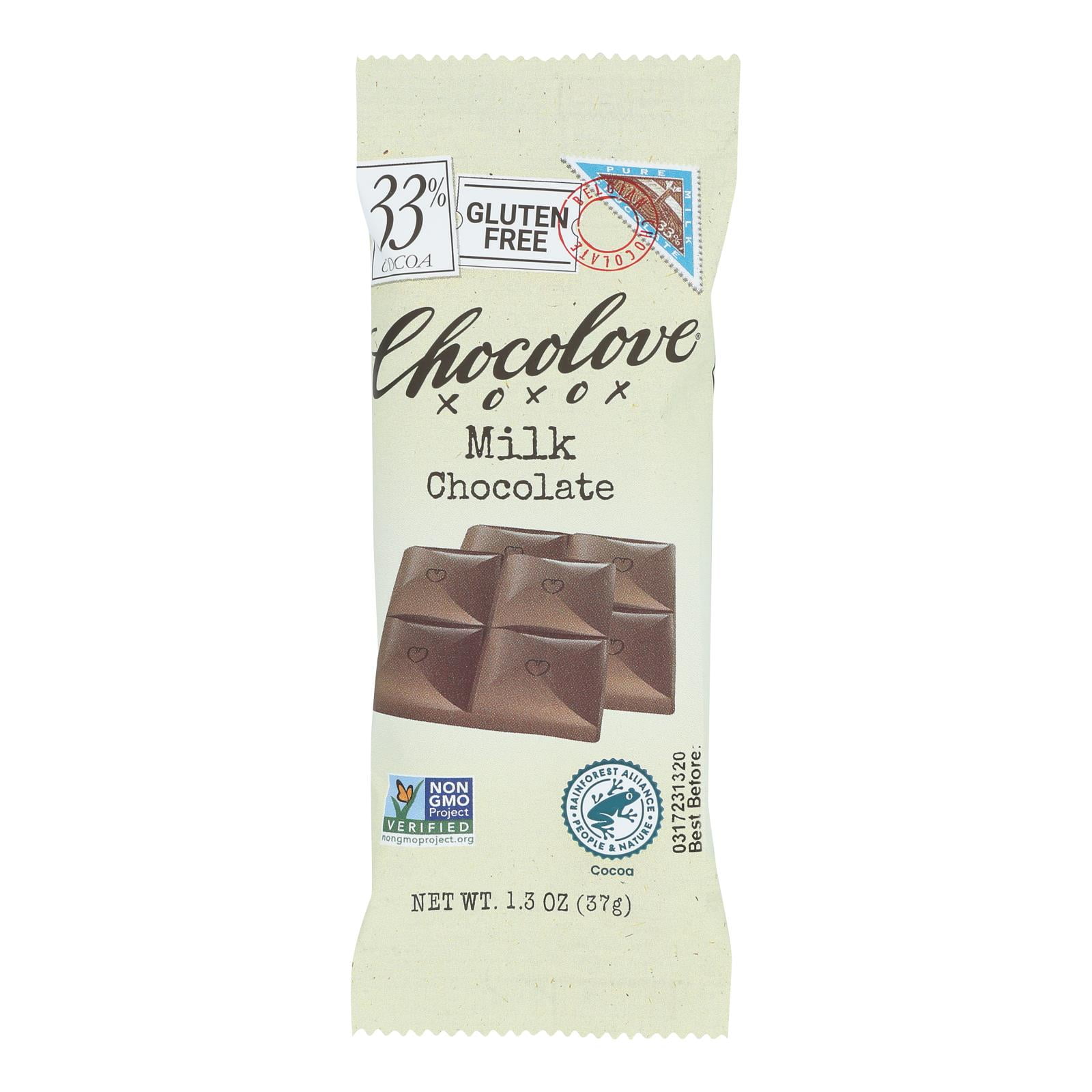 Chocolove Xoxox - Premium Chocolate Bar - Milk Chocolate - Pure - Mini ...