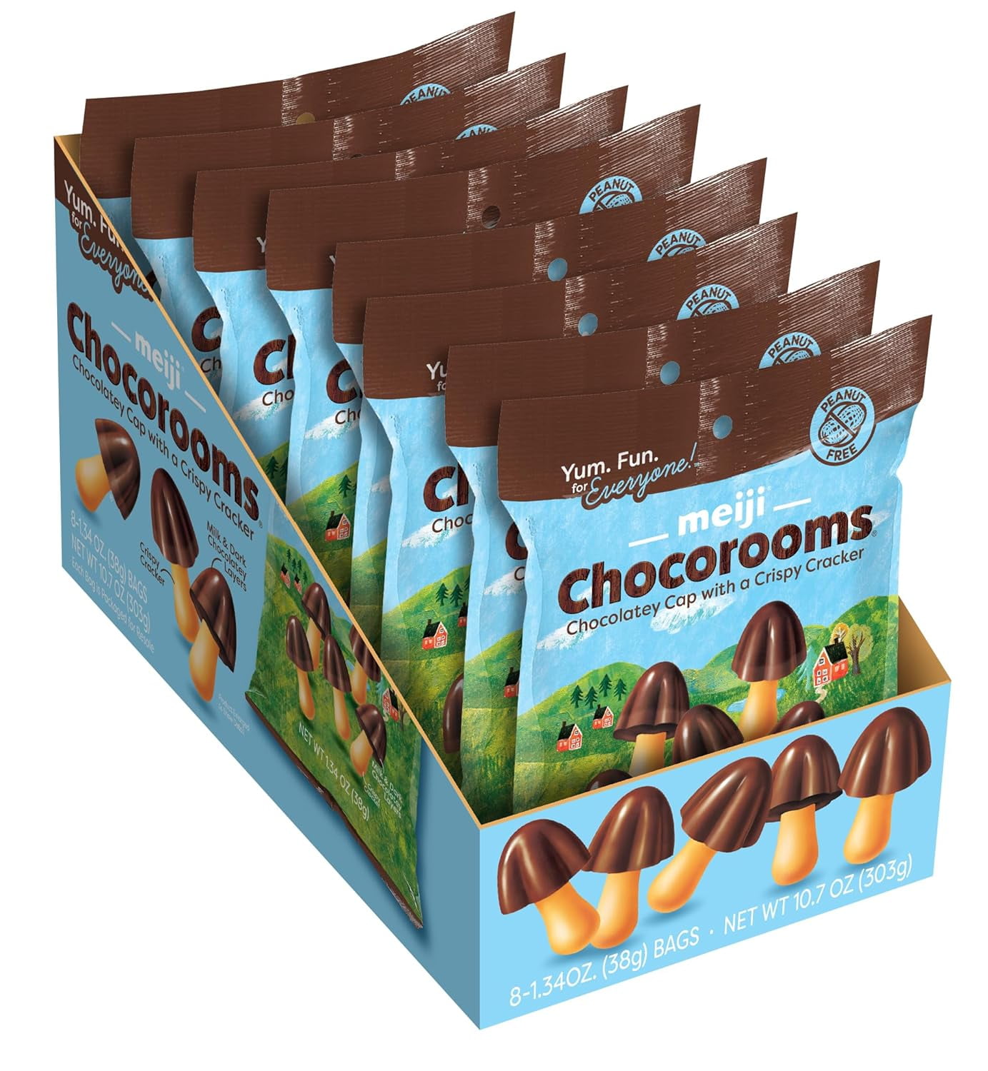 Chocorooms Crackers, Milk and Dark Chocolate Combination - 1.34 oz ...