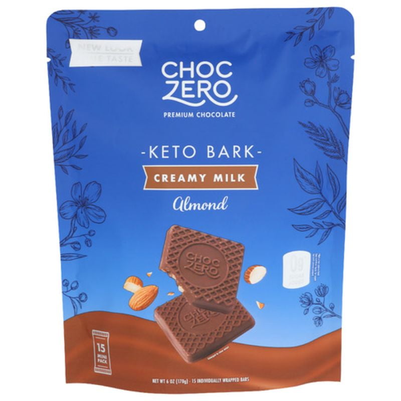 Choczero Milk Chocolate Keto Bark 6 oz - Walmart.com