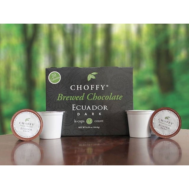 Choffy - Brewed Chocolate - Ecuador Dark 12 ct. Single Serve Cups ...