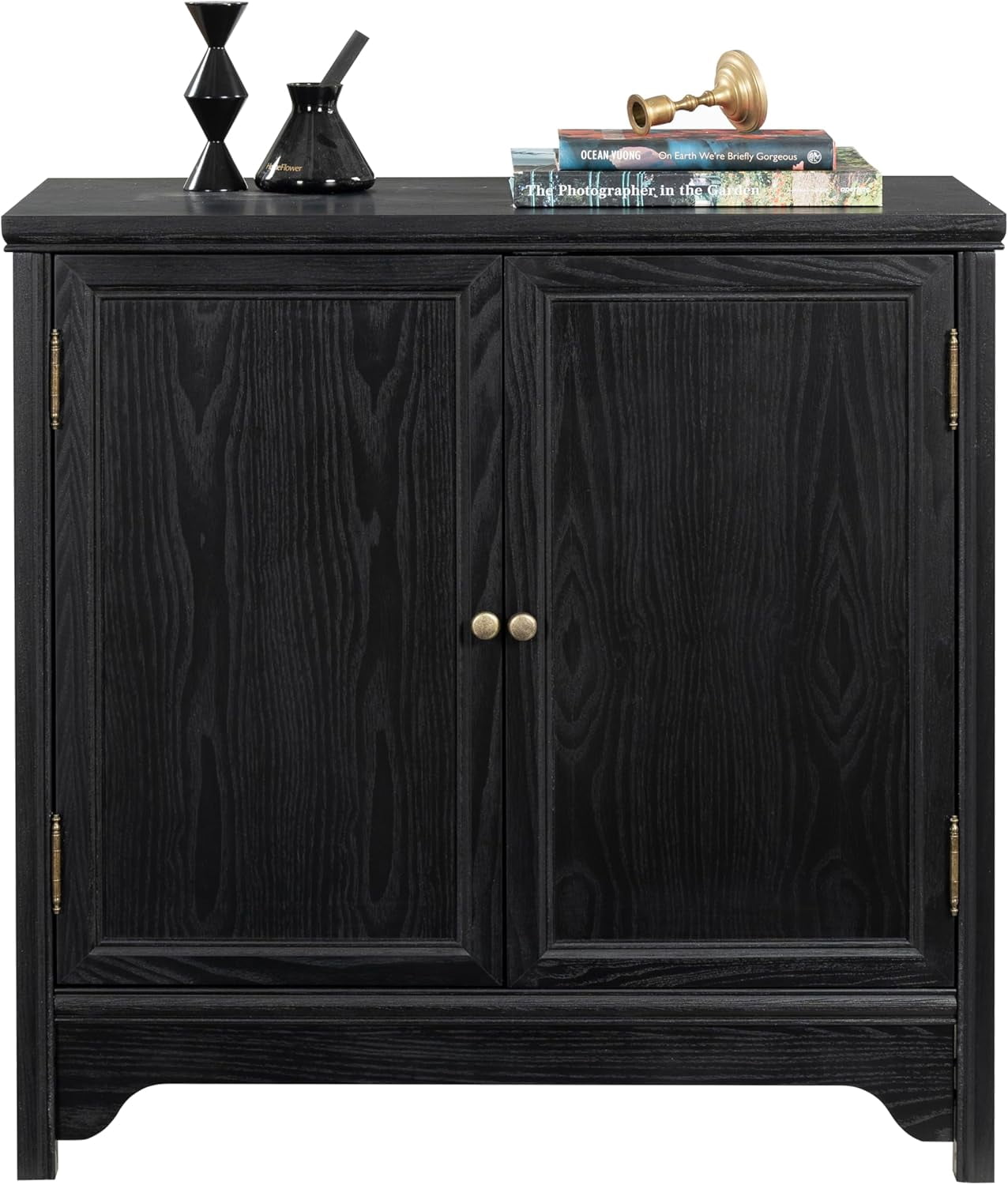 Chogori Solid Wood Buffet Cabinet with Storage - Natural Wood Veneers ...