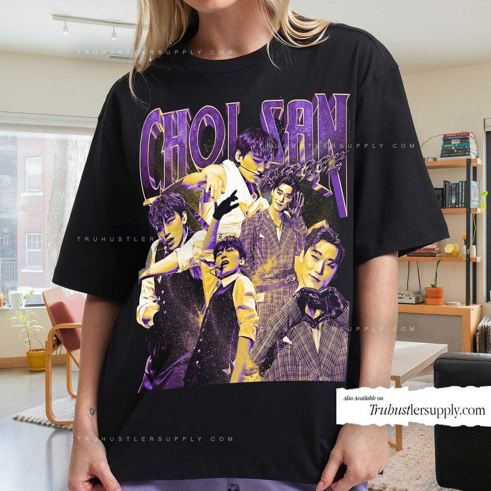 Choi san Ateez inspired Vintage Graphic Shirt, Ateez Concert retro Tee ...