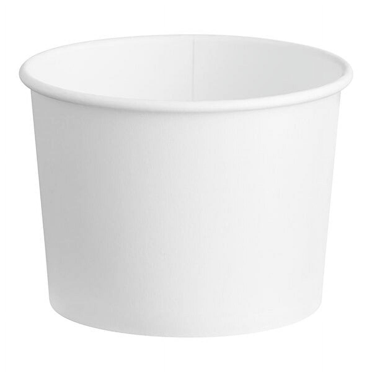 Choice 12 oz. White Double Poly-Coated Paper Food Cup - 50/Pack ...