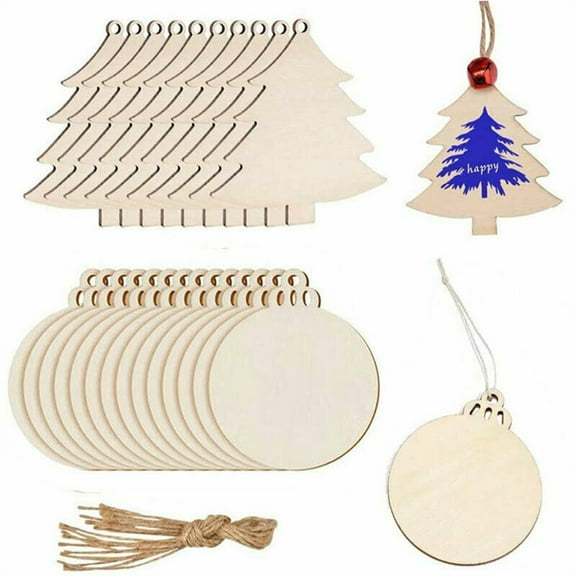 SeekLGT Round Wood Slices Unfinished Natural Wood Discs Hand Polished ...