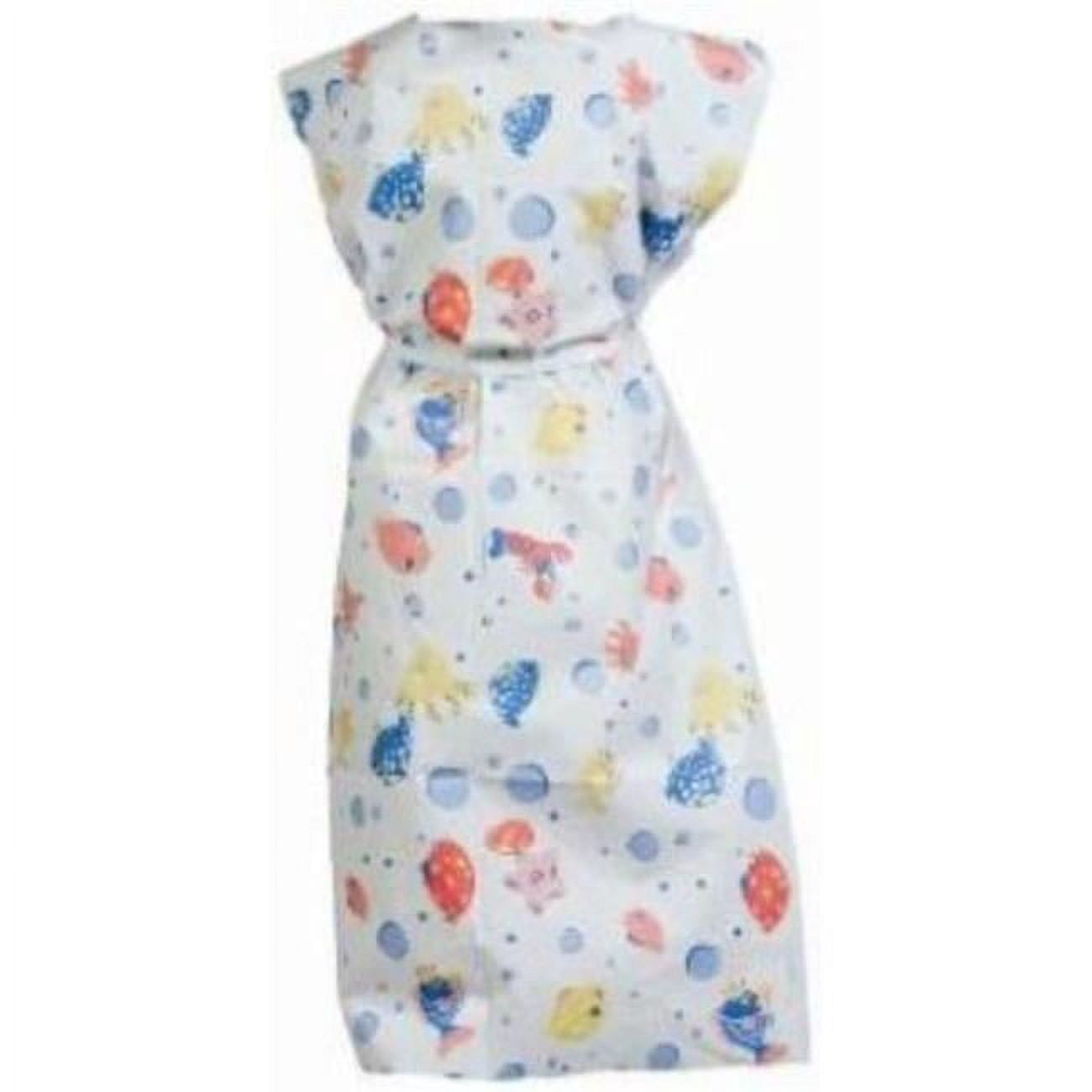 Choice 820856-CS 21 x 36 in. Unisex Pediatric Exam Gown, Under the Sea ...