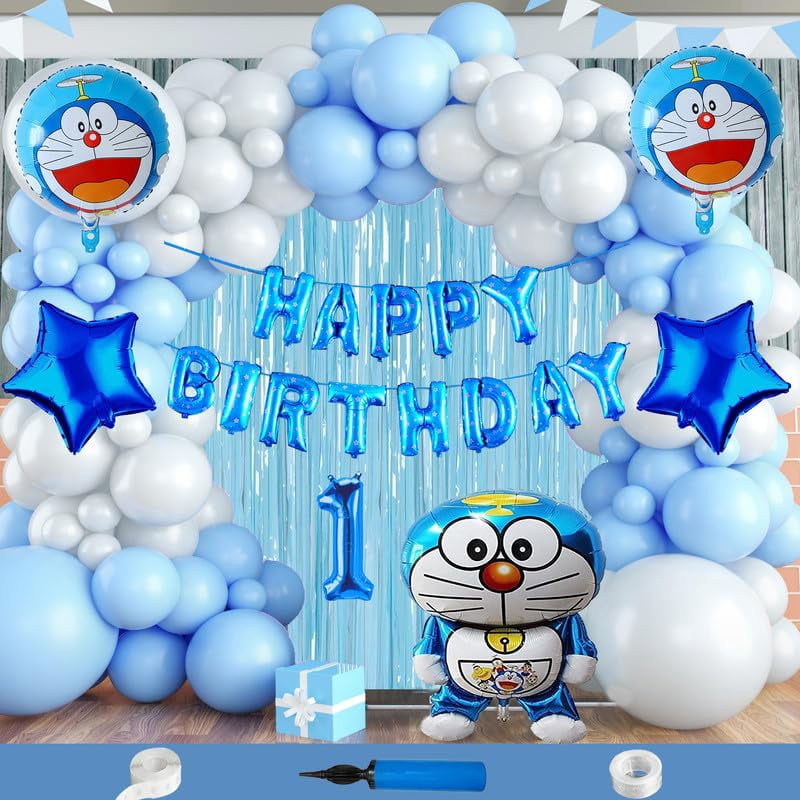 Choice Corner 1 year Happy Birthday Decoration Kit for Boys Doraemon ...