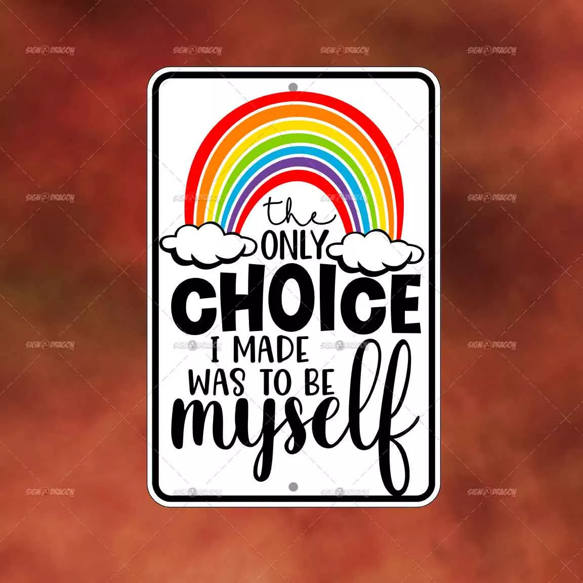 Choice Made To Myself Gay Pride Lgbtq Metal Sign Home Wall Art Gift ...