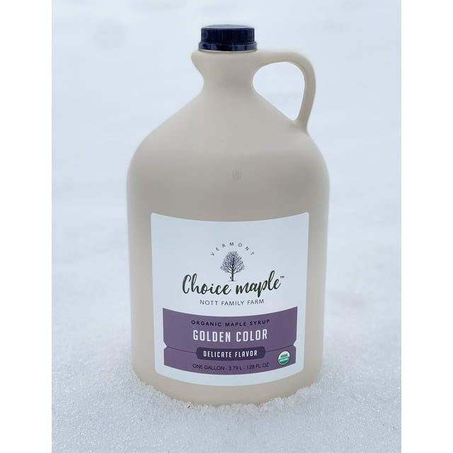 Choice Maple, Organic Vermont Maple Syrup, One Gallon - Walmart.com
