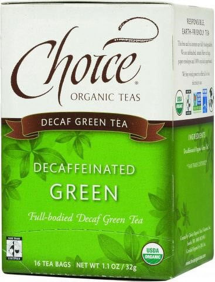 Choice Organic Teas Decaffeinated Green Tea - 16 Bags - Walmart.com