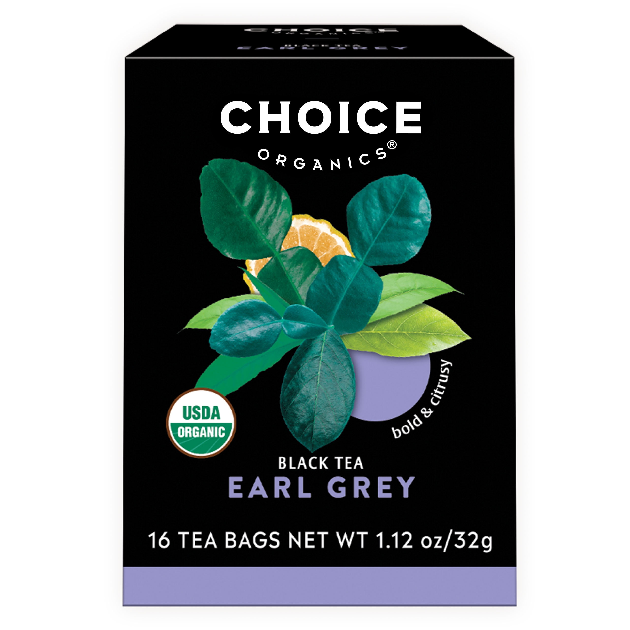 CHOICE TEA, TEA EARL GREY ORG, 16 BG, (Pack of 6) - Walmart.com