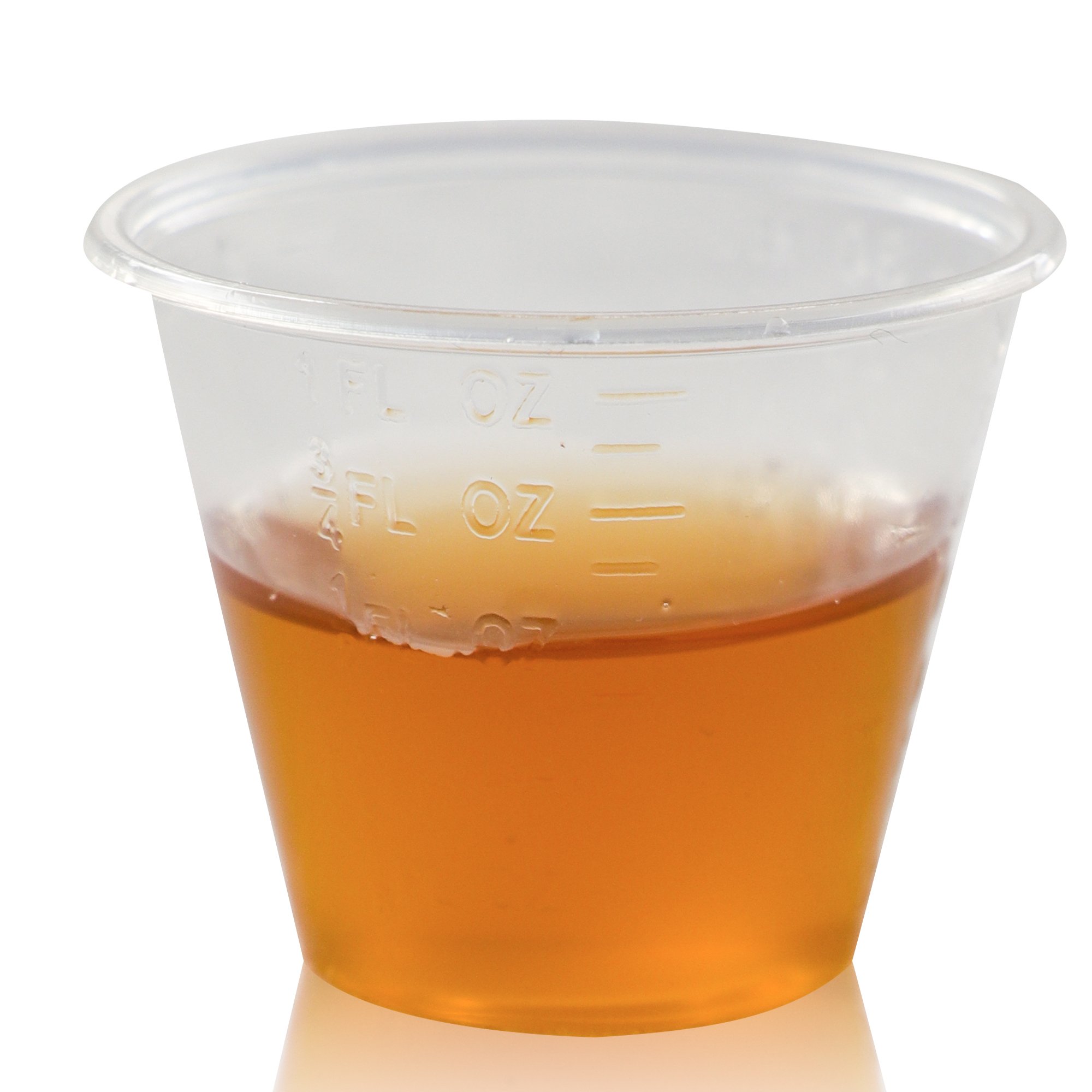 Choice Small Plastic Disposable Medicine Cups: 300 Clear 1oz Measuring ...