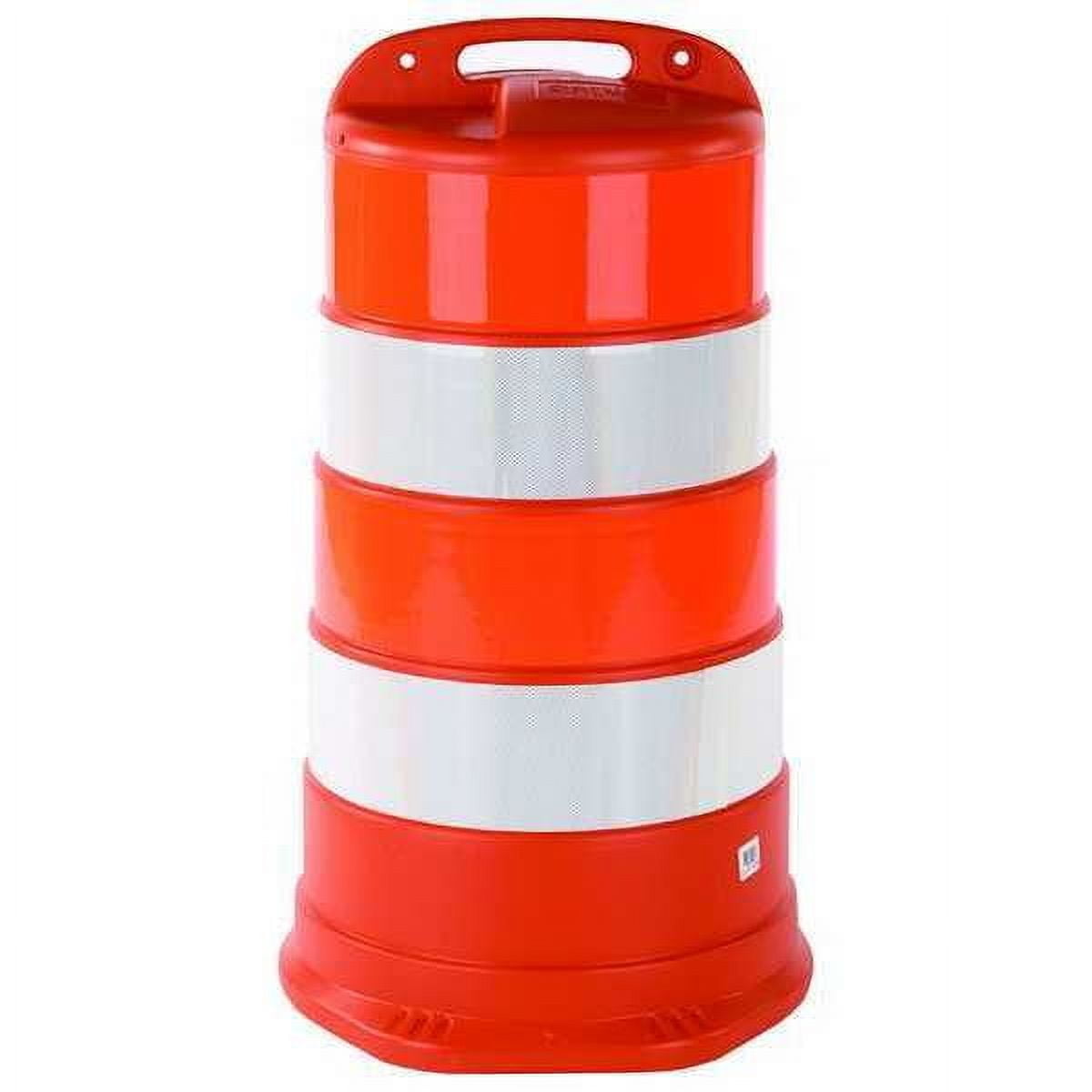Traffic Barrel, HDPE, Engineer, 41 1/2 in Height, 18 Length, 9 lb ...