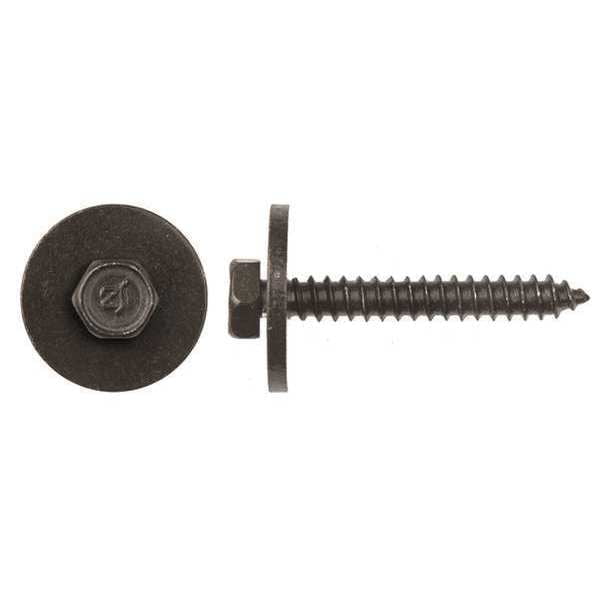 Sheet Metal Screw, M4.2 x 30 mm, Black Steel Hex Head External Hex ...