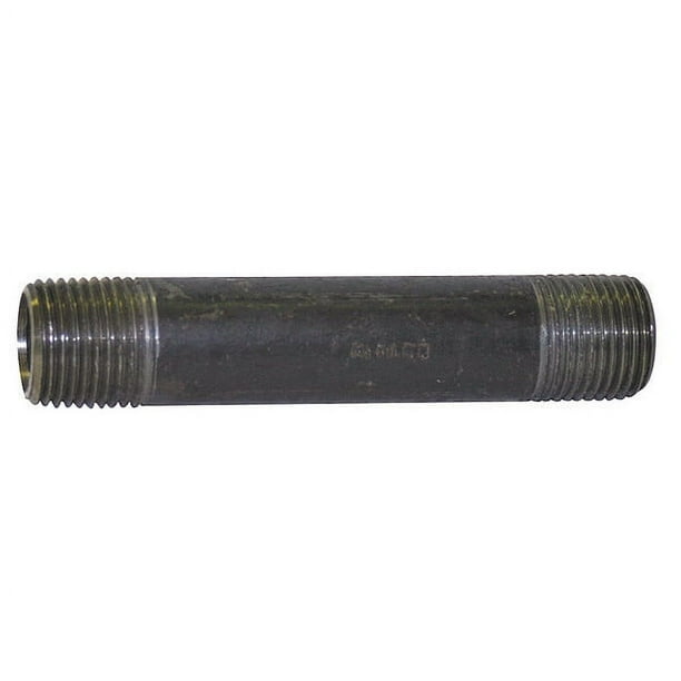 Choice Zoro 5P656 0.5 x 4 in. Threaded Black Pipe Nipple, Black ...