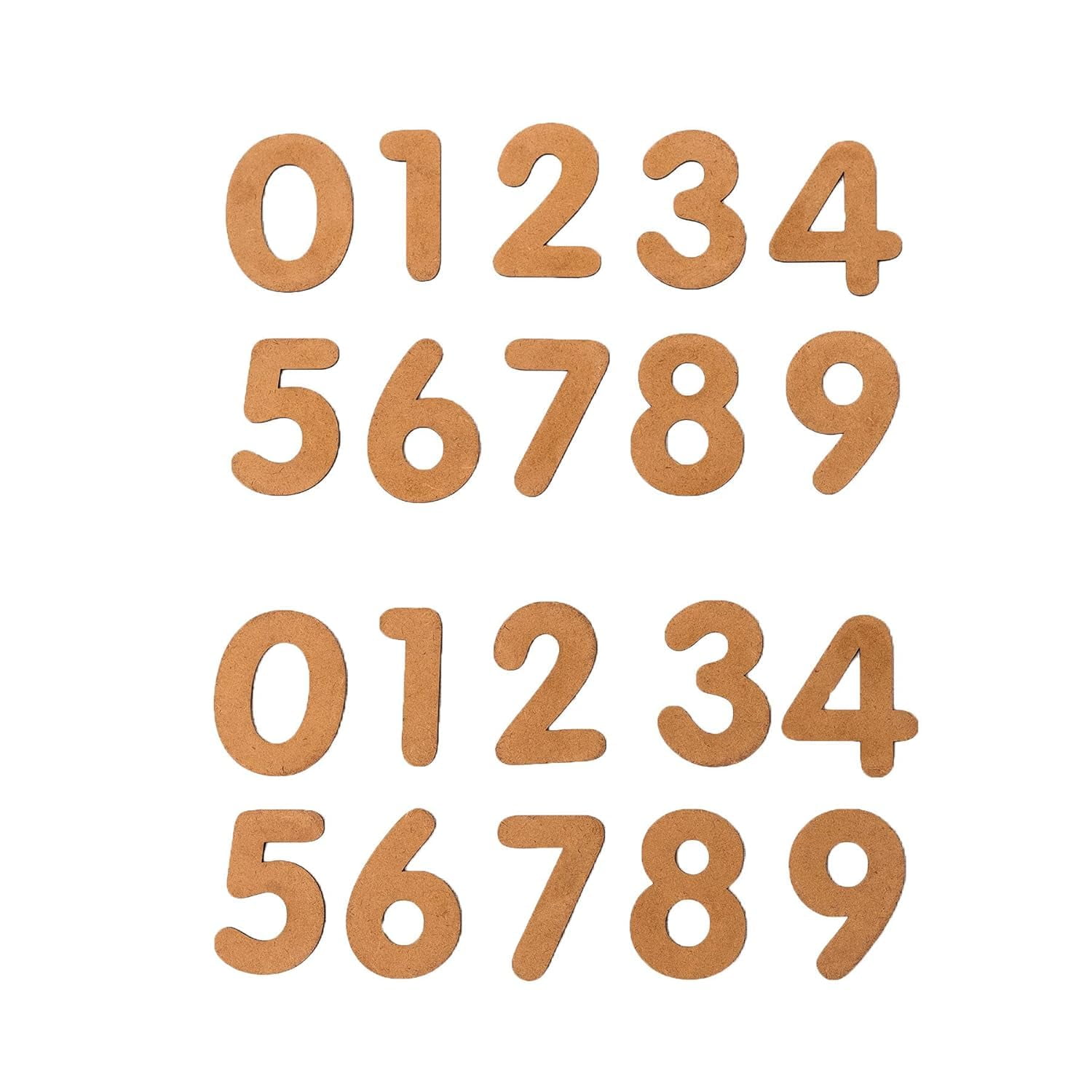 ChoiceHub Gifts MDF Wooden Cutout Numbers 09 Set of 20 Pieces 2 Inch ...