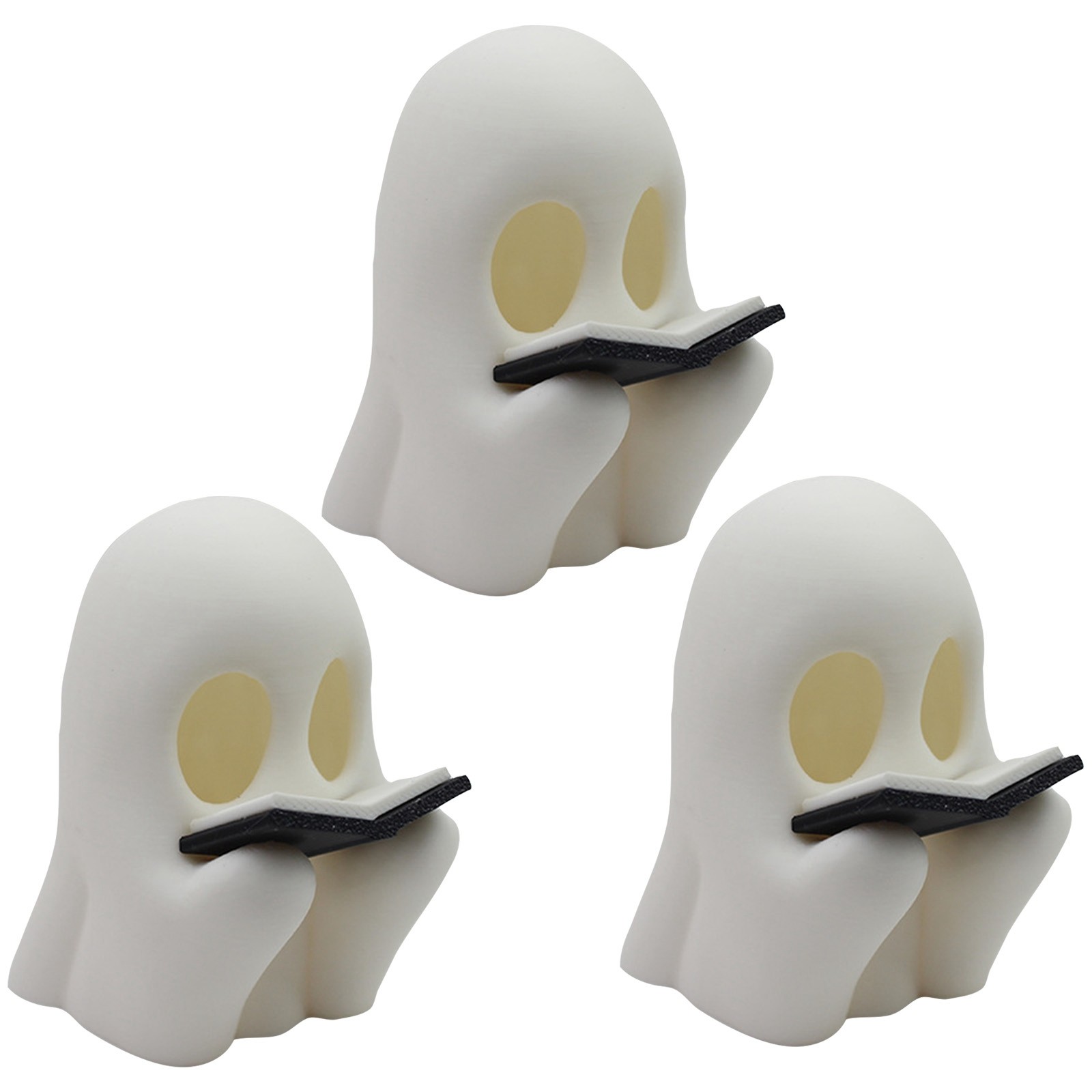 Choir Ghost Night Light – 3Pc Cute Singing Reading Ghost Halloween ...