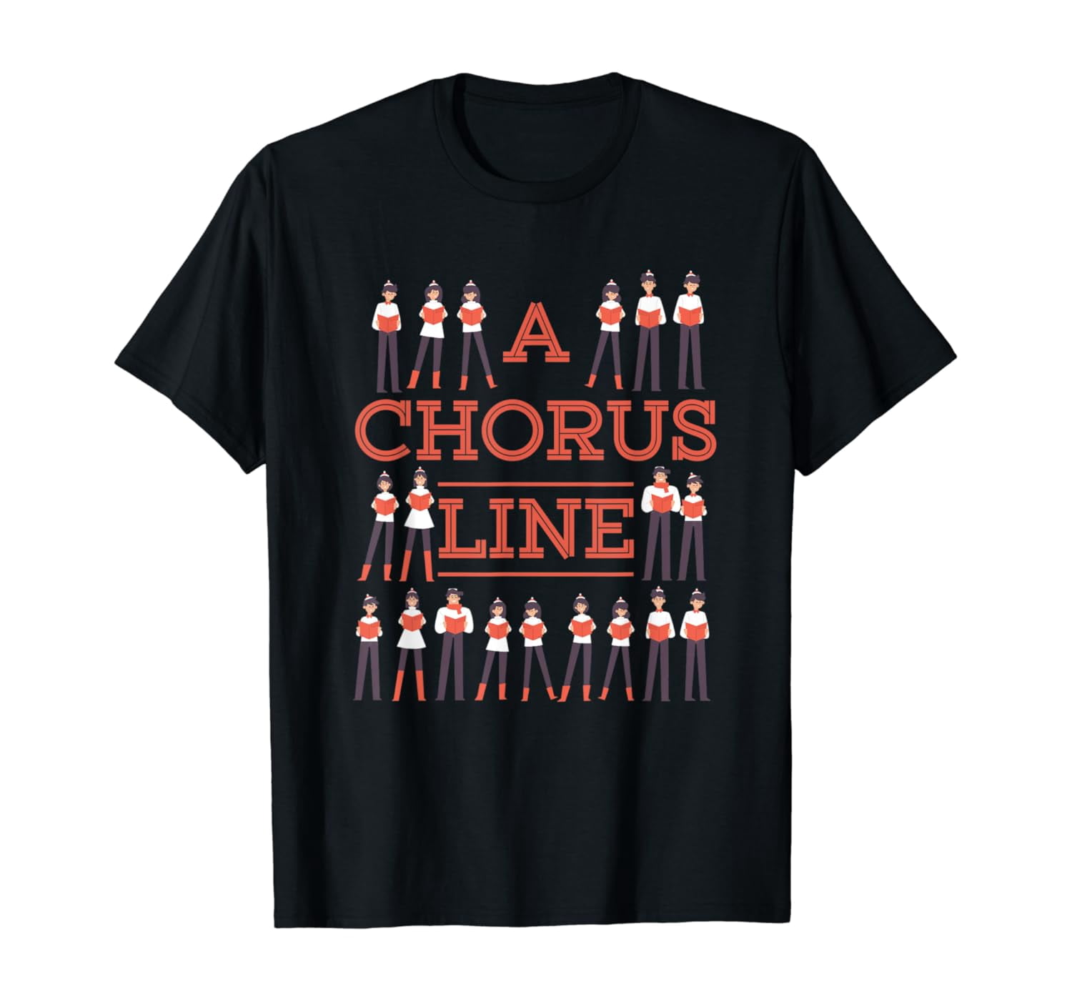 Choir Music Chorus Line Singer Singing Musical Band T-Shirt - Walmart.com