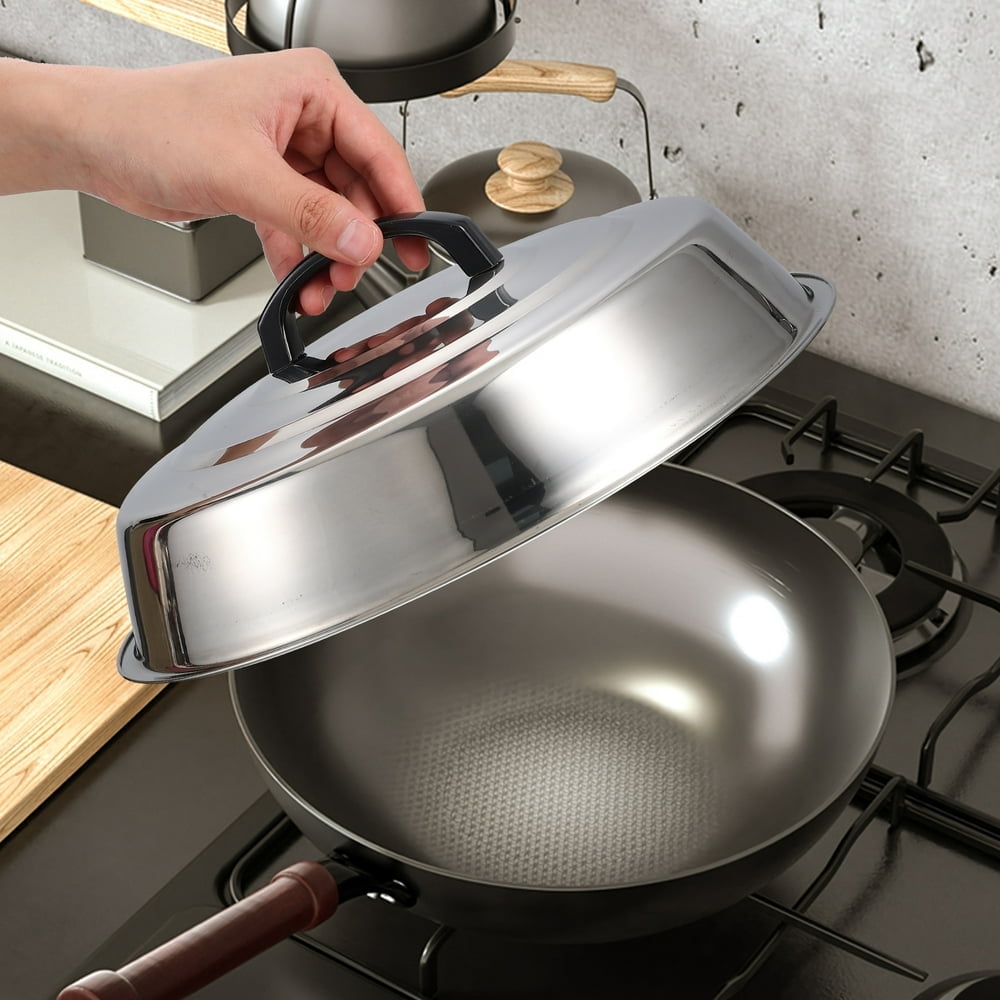 Chok 12” Cheese Melting Dome Stainless Steel Basting Cover for Griddle ...