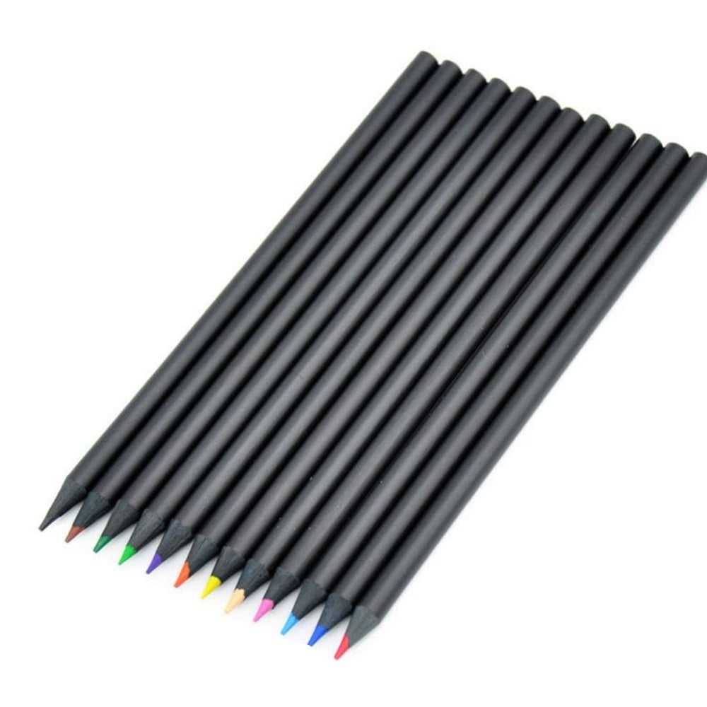 Chok 12 Colors Colored Pencils Set for Adult Coloring Books, Numbered ...