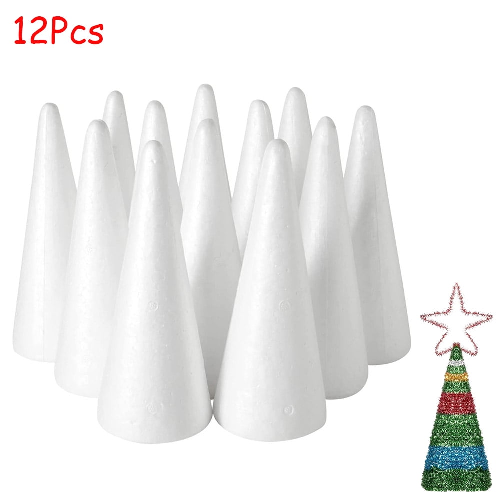 Chok 12Pcs Foam Tree Cones for DIY Crafts, Bulk for DIY Christmas ...