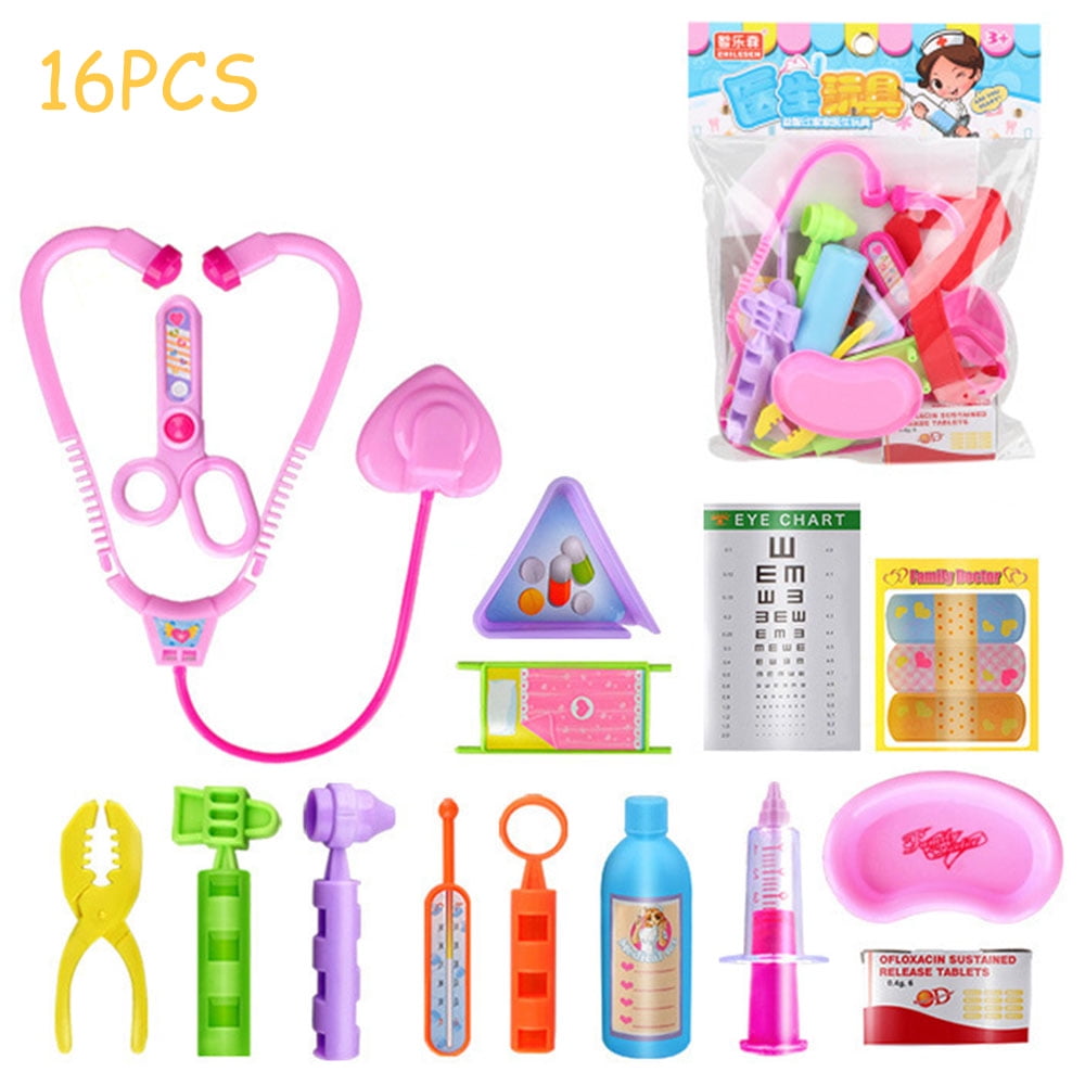 Chok 16 Pcs Pretend Play Educational Doctor Toys, Dentist Medical Kit ...