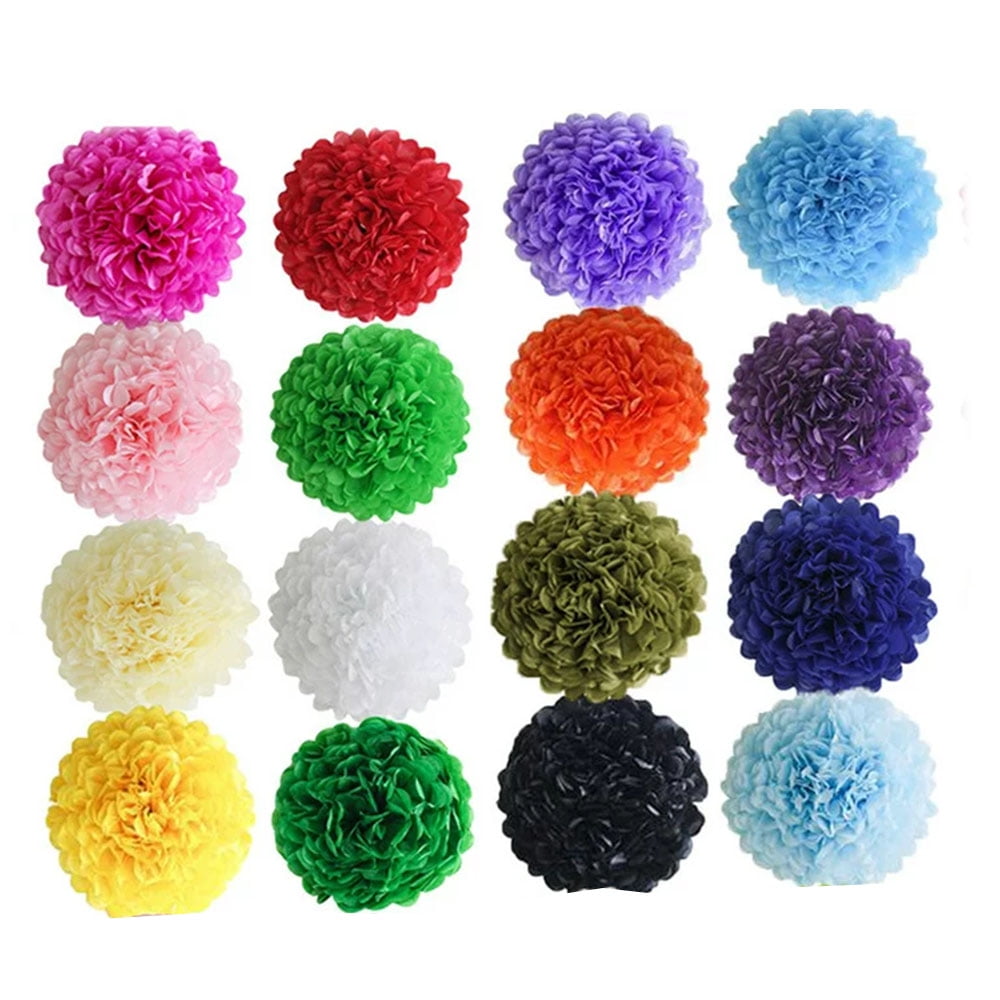 Chok Paper Flower Ball Party Decorations - 16 Pcs -for Wedding ...