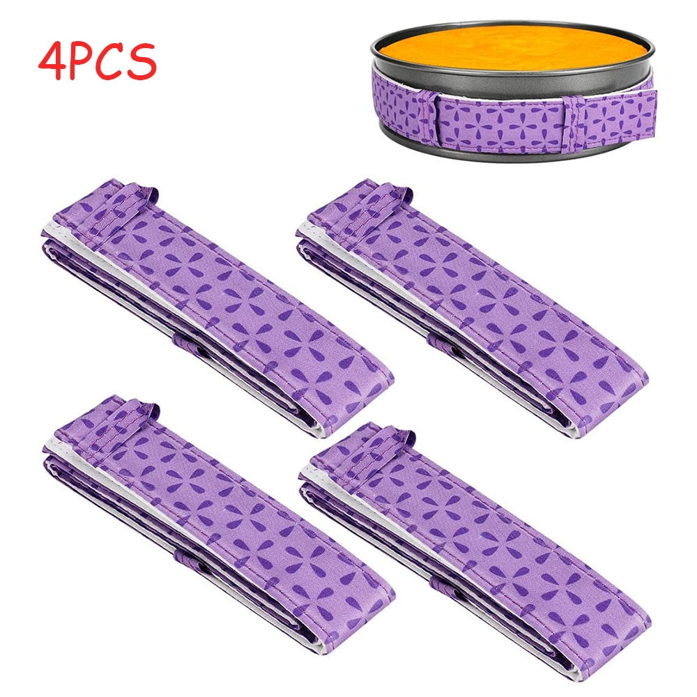 Chok 4-Piece Bake Even Strips, Cake Pan Dampen Strips-Super Absorbent ...