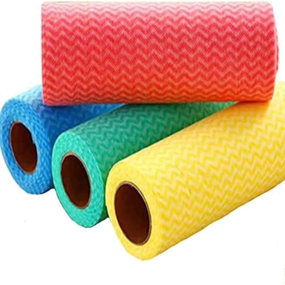 Chok 4Pcs Disposable Cleaning Cloths Wipe Roll, Dish Cloths Reusable ...
