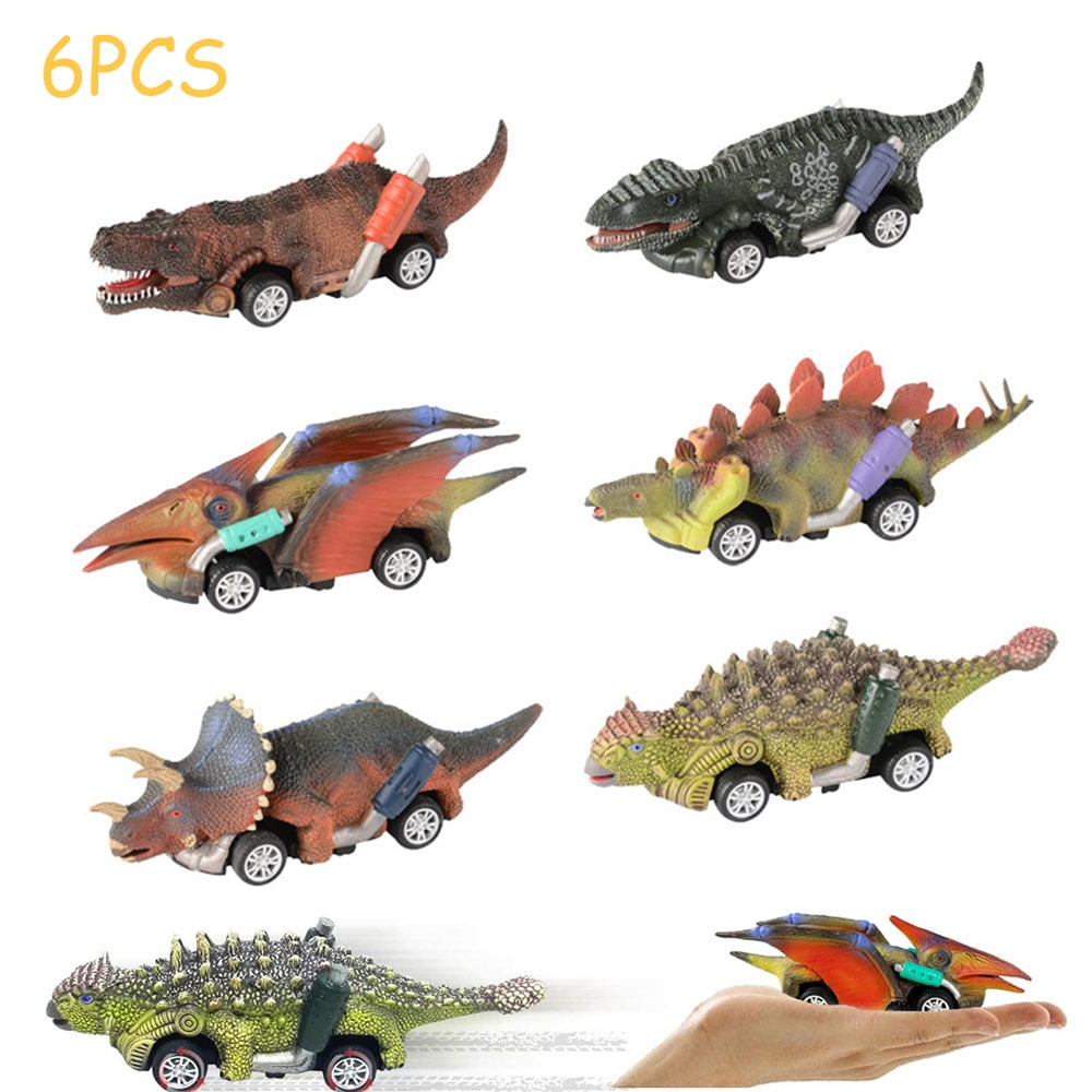 Chok 6 Pack Toys for 2-10 Year Olds Boys Kids, Pull Back Dinosaur Cars ...