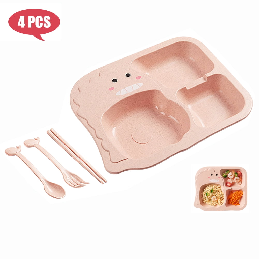 Chok Dinneractive Dining Set for Kids,Unbreakable Divided Portion Plate ...